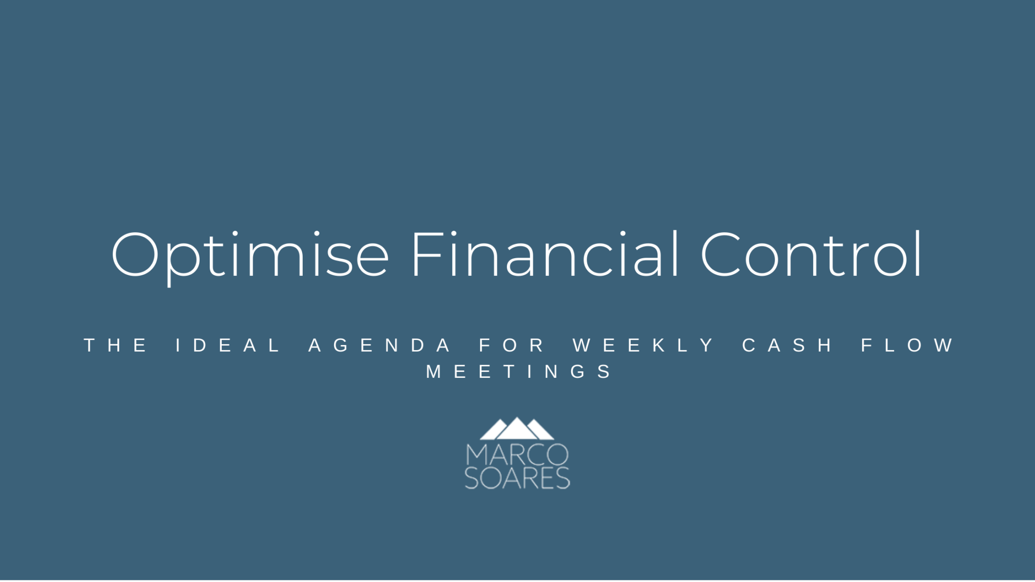 Optimizing Cash Management: Weekly Cash Flow Meeting